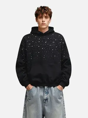 AELFRIC EDEN Rhinestone Embellished Hoodie