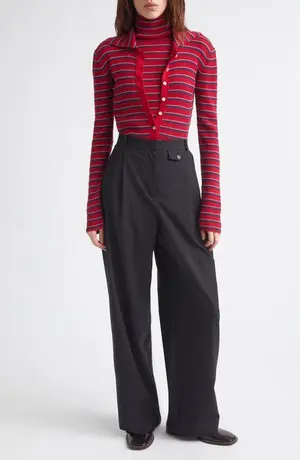 EENK Front Tucked Detail Pants