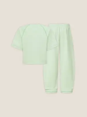 AELFRIC EDEN Cloud Cropped Sweat Set - Green