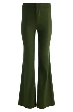 Alice + Olivia Andrew Linen Blend Bootcut Pants