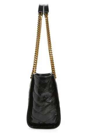 Saint Laurent Small Niki Matelassé Leather Shopping Tote