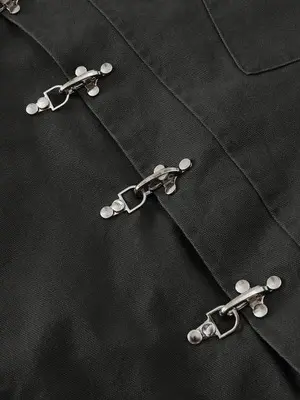 AELFRIC EDEN Boxy Fireman Clasp Jacket - Black
