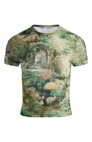 Alice + Olivia Tess Stretch Mesh T-shirt