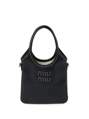 Miu Miu Ivy Mini Leather Hand Bag - Black