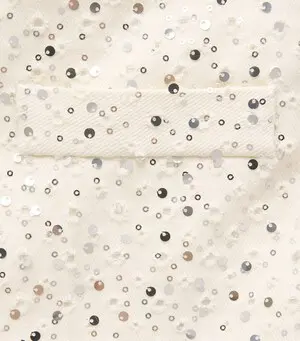 Sandro Cotton-blend Sequin Straight Trousers
