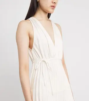 Sandro Pleated Maxi Dress