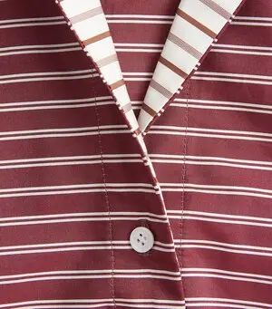 Sandro Cotton Stripe Tie Shirt