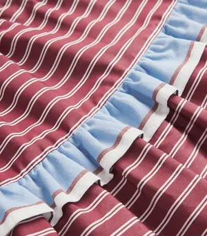 Sandro Cotton Stripe Maxi Skirt