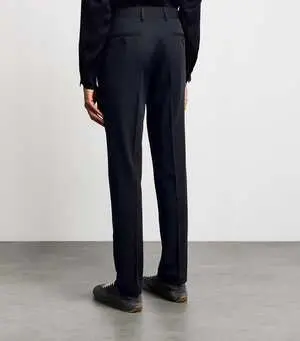 Sandro Virgin Wool Straight Trousers