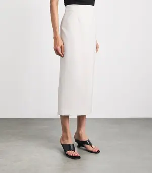 Roland Mouret Crepe Midi Pencil Skirt