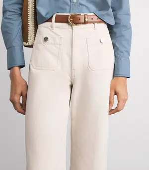 Veronica Beard Taylor Wide-leg Jeans