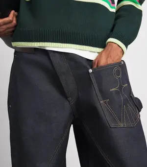 JW Anderson Twisted Turn-up Relaxed Jeans
