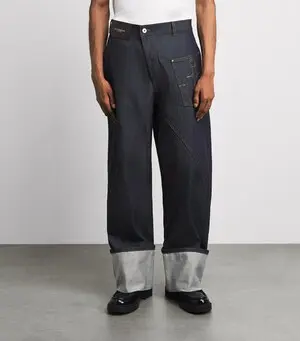 JW Anderson Twisted Turn-up Relaxed Jeans