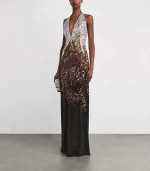 Jenny Packham Embellished Wild Rose Gown