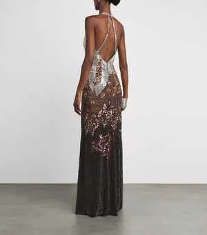 Jenny Packham Embellished Wild Rose Gown