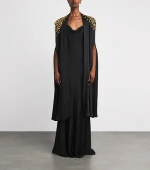 Jenny Packham Embellished Alona Cape