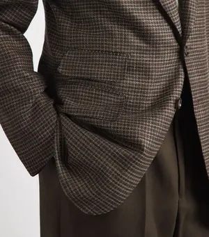 TOM FORD Wool-blend Houndstooth Shelton Blazer