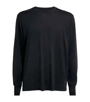 TOM FORD Lyocell-cotton Long-sleeve T-shirt - Black