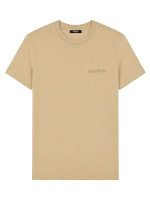 Balmain T-shirt Con Logo Vintage - Beige