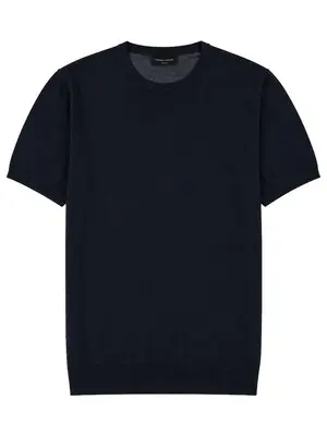 ROBERTO COLLINA Maglia A Manica Corta In Cotone - Blue