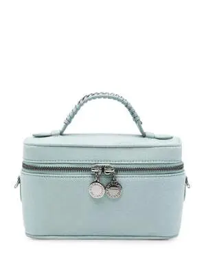 Stella McCartney Stella McCartney Mini Diamond-Cut Chain Crossbody Bag With Top Handle Azzurro