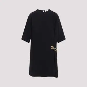 Celine Viscose Midi Dress - Black