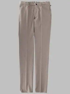 Incotex Tailored Cotton & Elastane Trousers - Dove