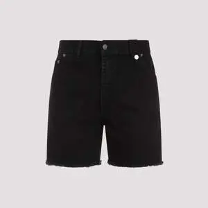 EGONLAB Frayed Hem Denim Shorts