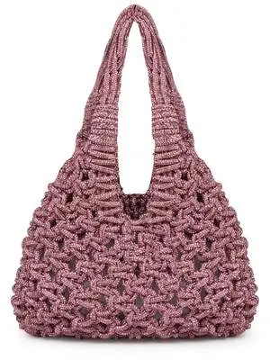 HIBOURAMA Woven Handbag - Pink