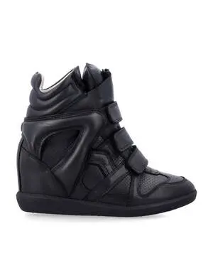 Isabel Marant Étoile ISABEL MARANT High Top Wedge Sneakers With Velcro Fastening Nero