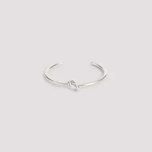 Celine Knot Cuff Bracelet - Metallic