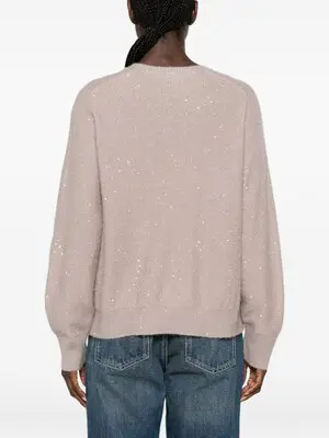 Fabiana Filippi Wool And Silk Blend Sweater With Sequin Embellishment