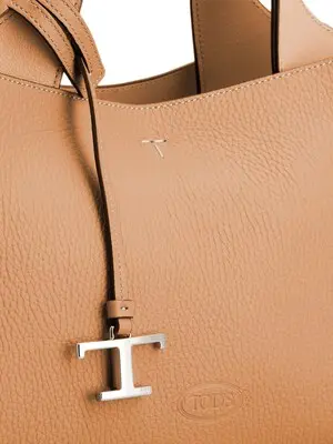 TOD'S T Timeless Mini Leather Tote Bag