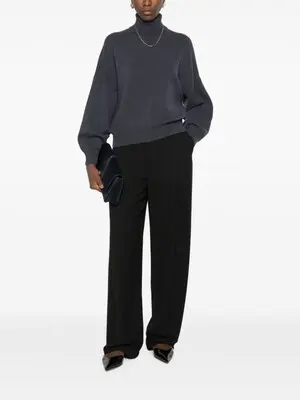 Brunello Cucinelli Cashmere Turtleneck Sweater - Blue