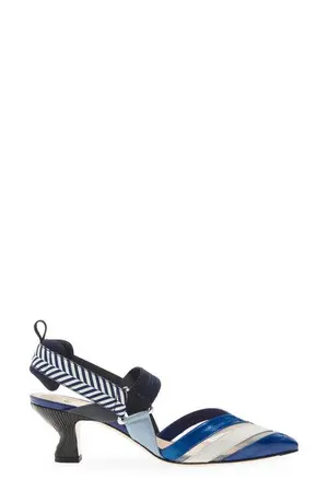 Fendi Colibri Slingback Pumps