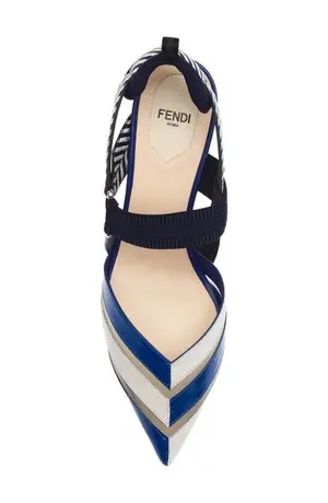 Fendi Colibri Slingback Pumps