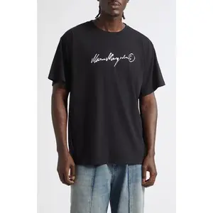 MAISON MARGIELA Overdyed Logo Graphic T-shirt - Black