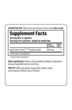KYOLIC Aged Garlic Extract Formula 200, Cardiovascular & Immune, Reserve