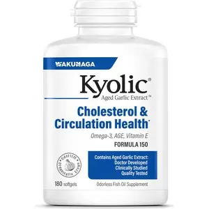 KYOLIC Aged Garlic Extract Formula 150, Cholesterol & Circulation Health - None