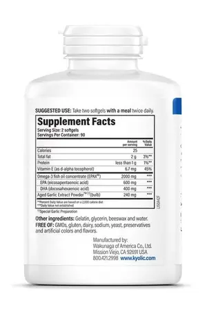 KYOLIC Aged Garlic Extract Formula 150, Cholesterol & Circulation Health