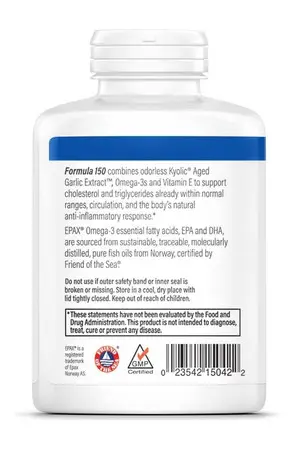 KYOLIC Aged Garlic Extract Formula 150, Cholesterol & Circulation Health
