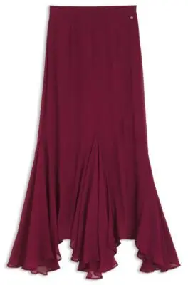 BOSS Midi Skirt With Asymmetric Hemline