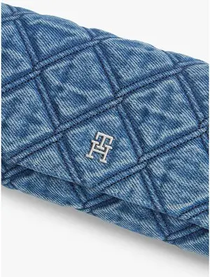 Tommy Hilfiger Quilted Chain Strap Flap Wallet