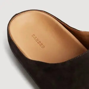 Sandro Split Suede Mules