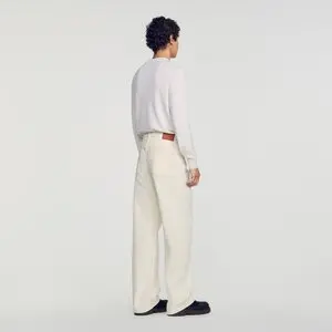 Sandro Baggy Contrast Jeans