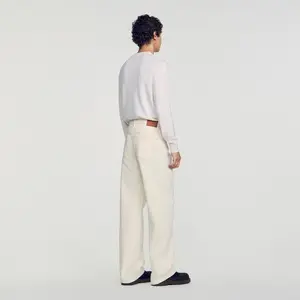 Sandro Baggy Contrast Jeans
