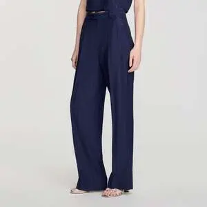 Sandro Striped Sequin Trousers