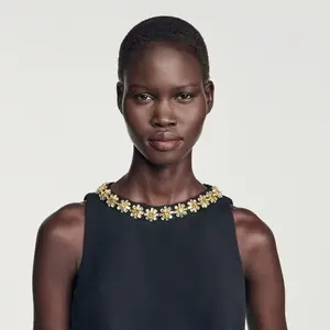 Sandro Mini Dress With Jewel Detail