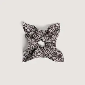 Sandro Floral-print Scrunchie - Brown