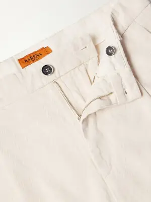Barena Venezia Straight-leg Pleated Cotton-drill Trousers
